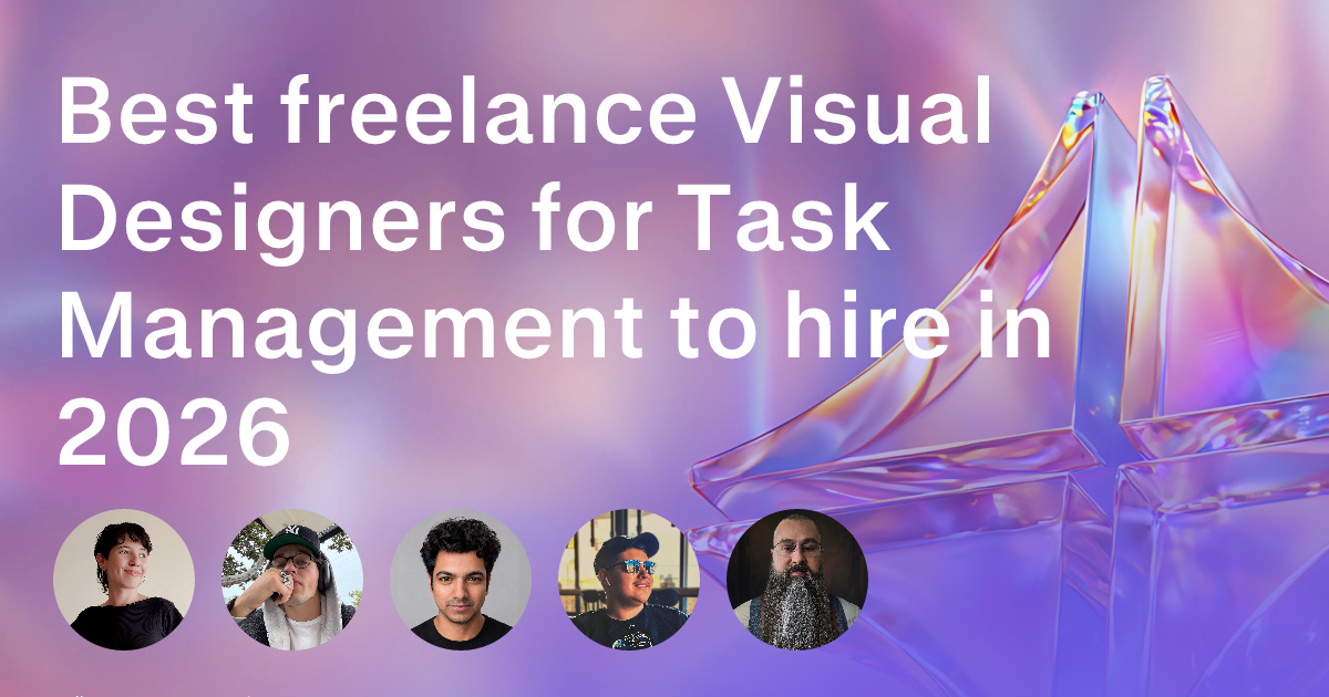 Visual Design freelancers for Task Management