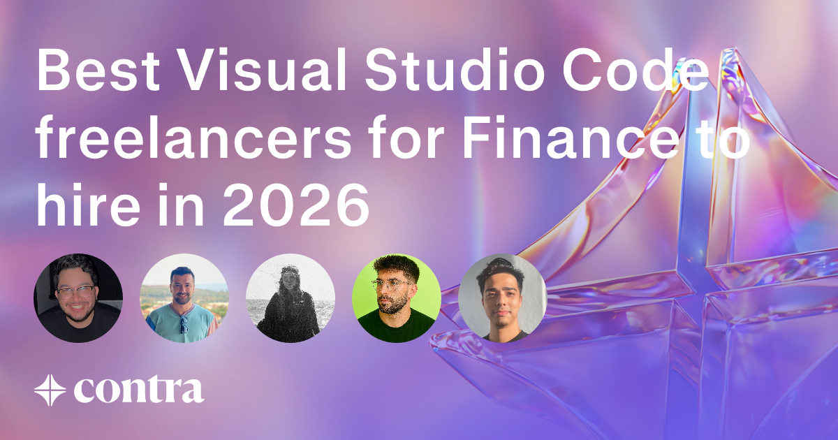 Best Visual Studio Code freelancers for Finance to hire in 2025
