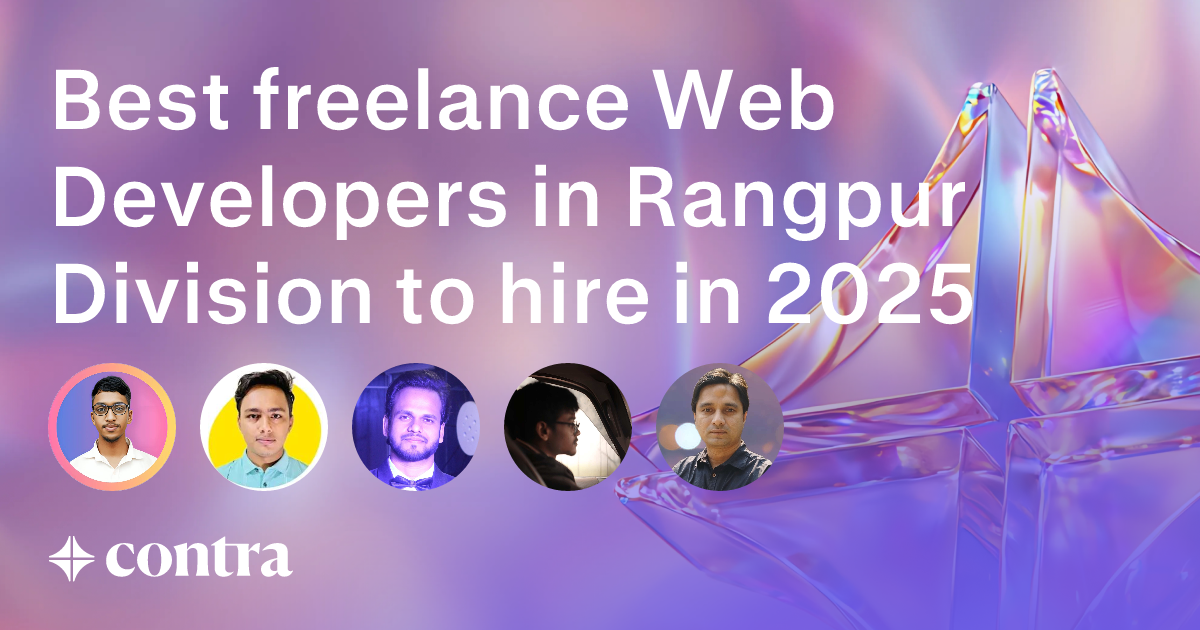 Best freelance Web Developers in Rangpur Division to hire in 2025