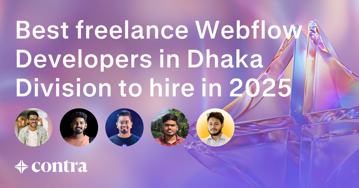 Best freelance Webflow Developers in Dhaka Division to hire in 2025