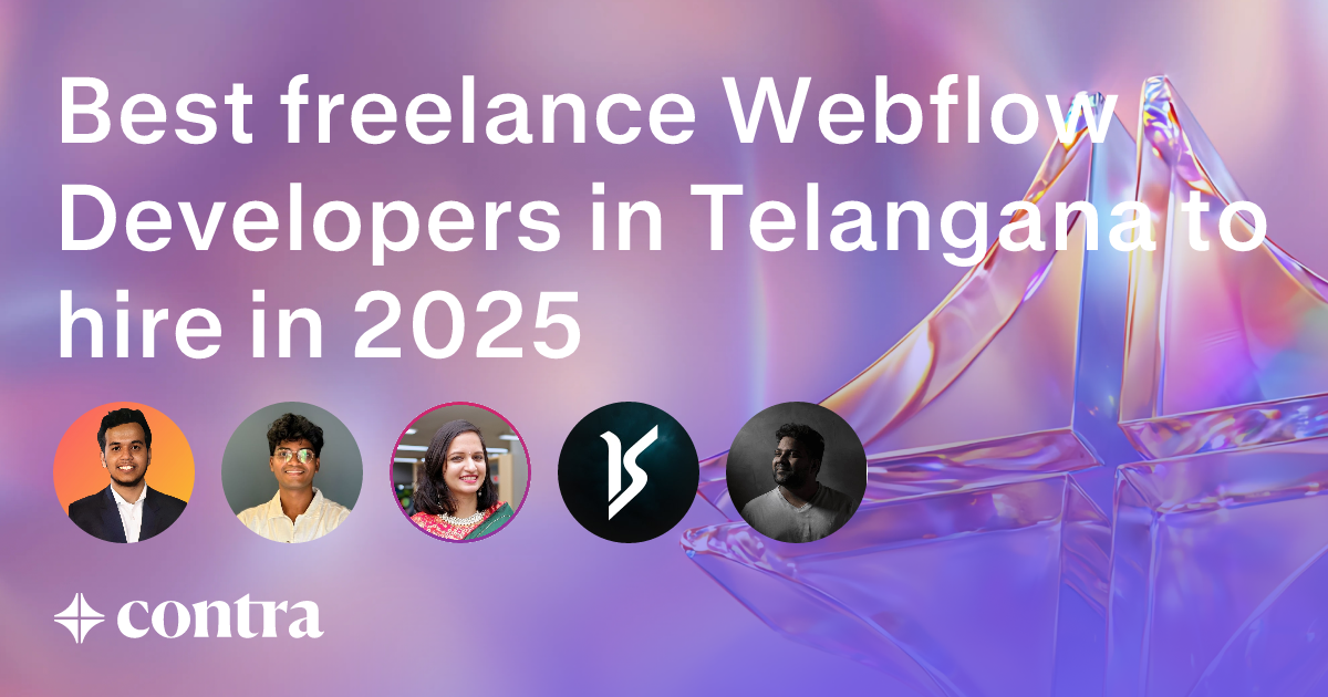 Best freelance Webflow Developers in Telangana to hire in 2025