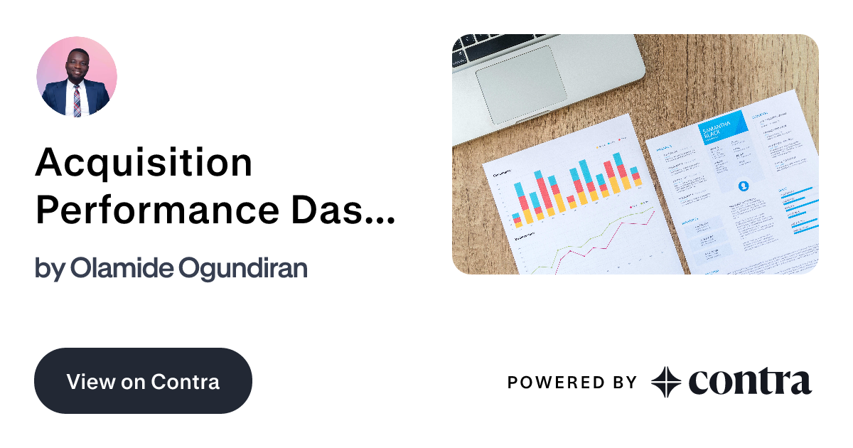 Acquisition Performance Dashboard by Olamide Ogundiran
