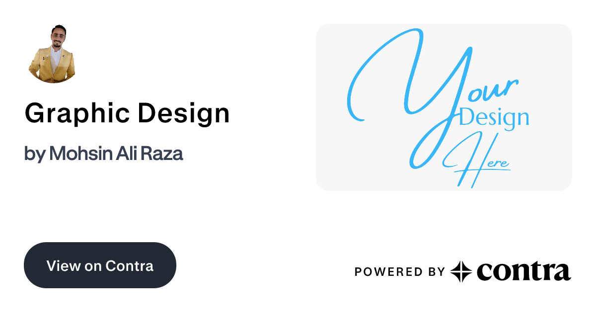 Graphic Design by Mohsin Ali Raza