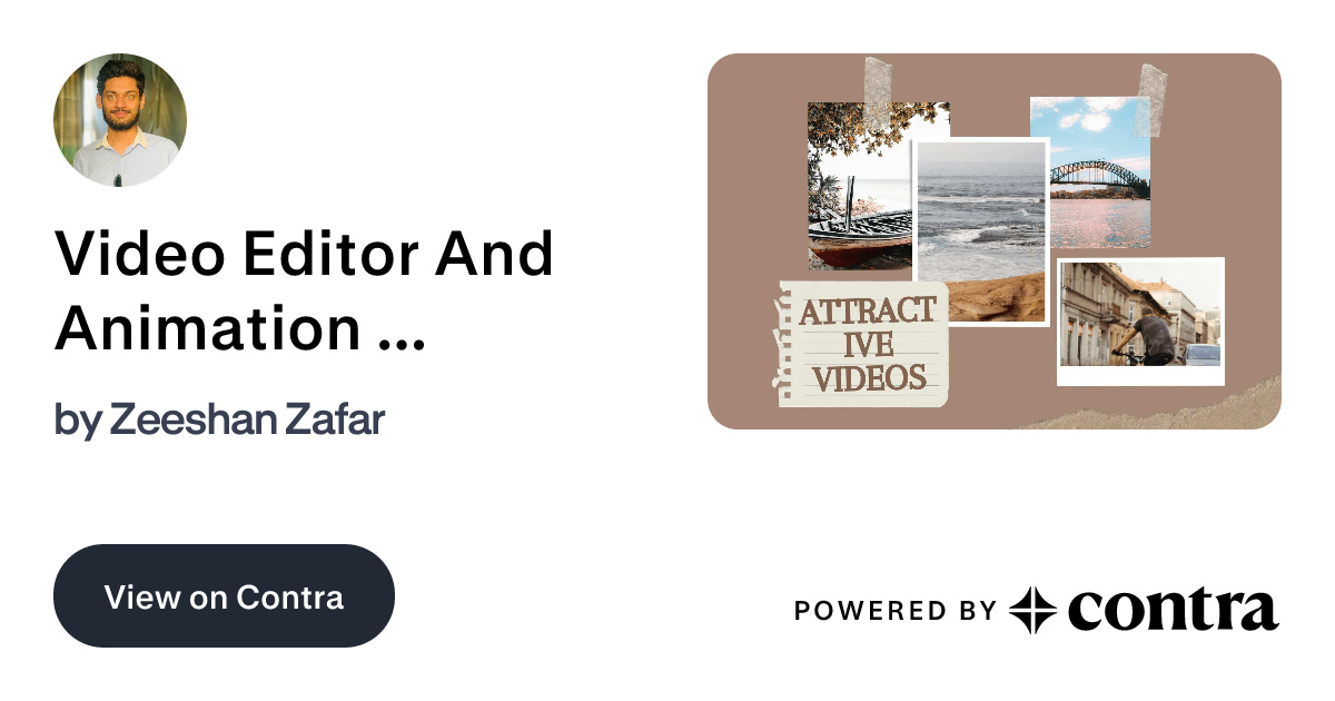 Video Editor And Animation Creator by Zeeshan Zafar