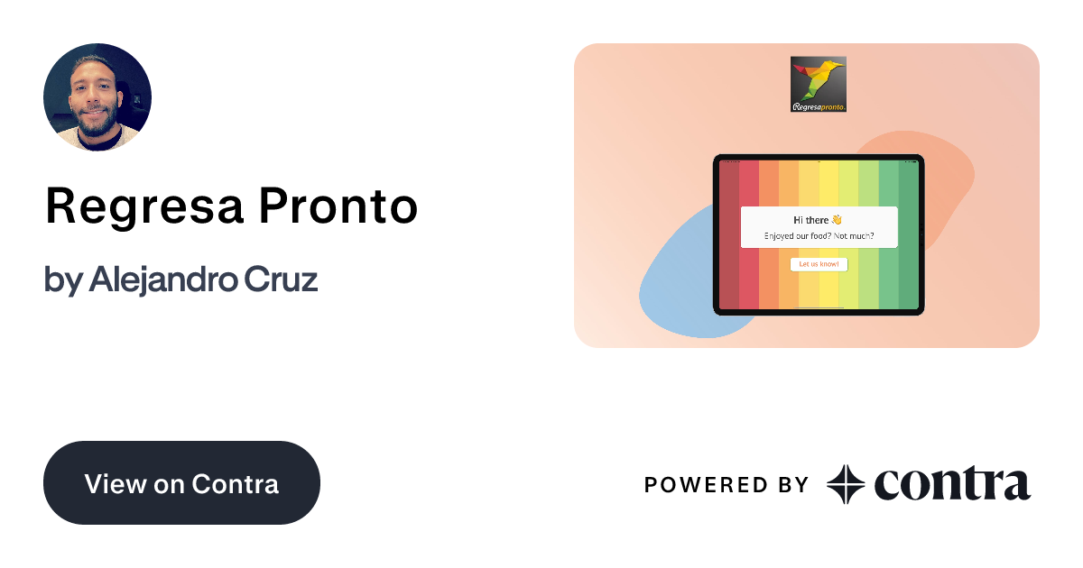 Regresa Pronto by Alejandro Cruz