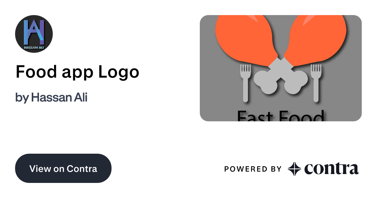 Food app Logo by Hassan Ali