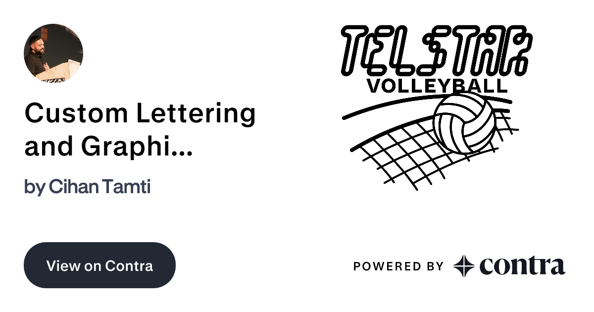 Custom Lettering and Graphic Design for Telstar Volleyball Team by ...