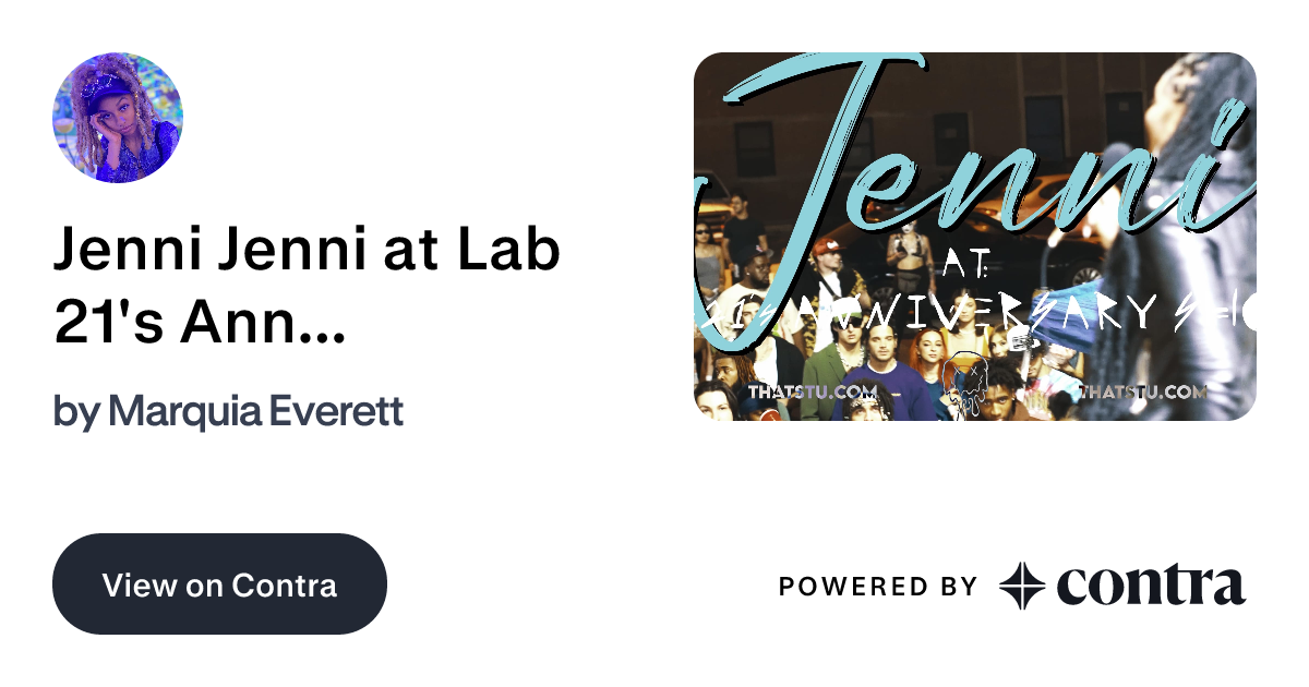 Jenni Jenni at Lab 21's Anniversary Show by Marquia Everett