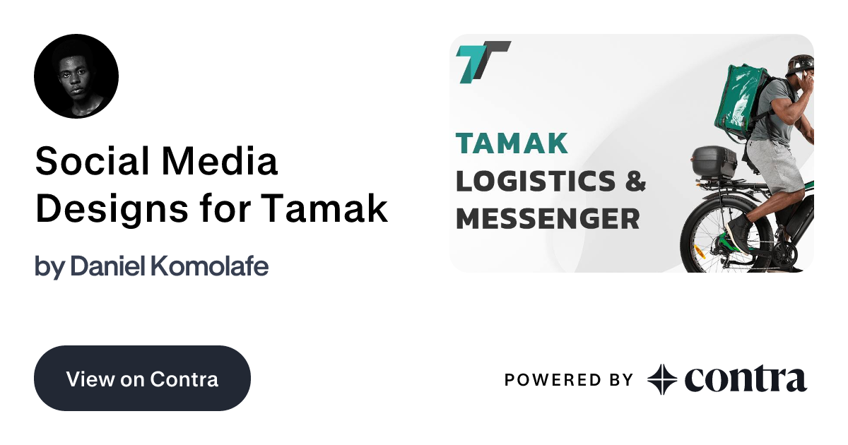 Social Media Designs for Tamak by Daniel Komolafe