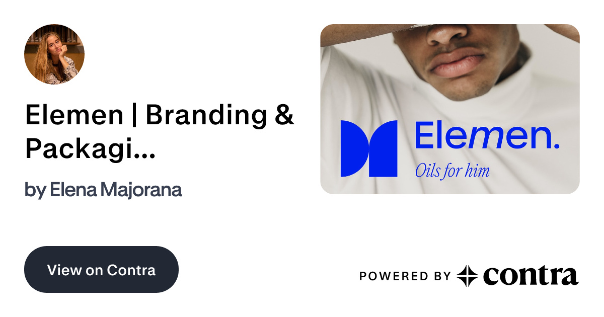 Elemen | Branding & Packaging Design by Elena Majorana