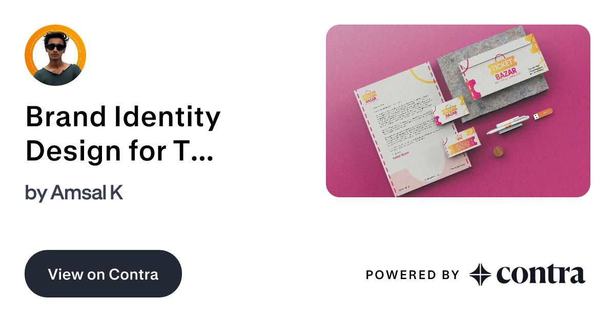 Brand Identity Design for Ticket Bazar by Amsal K
