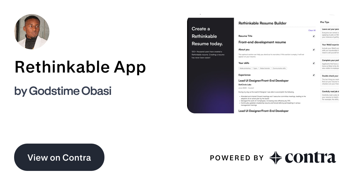 Rethinkable App by Godstime Obasi