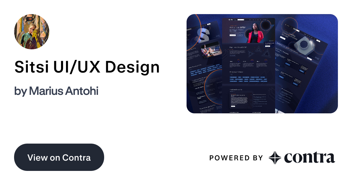 Sitsi UI/UX Design by Marius Antohi