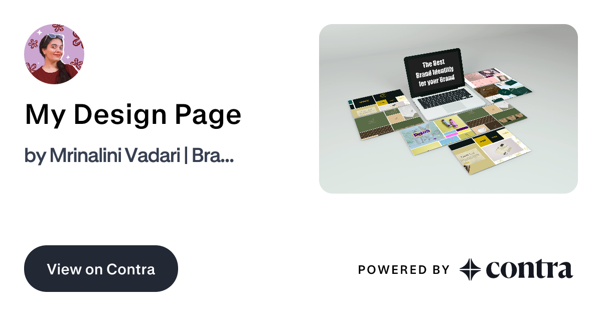 My Design Page by Mrinalini Vadari | Brand Designer