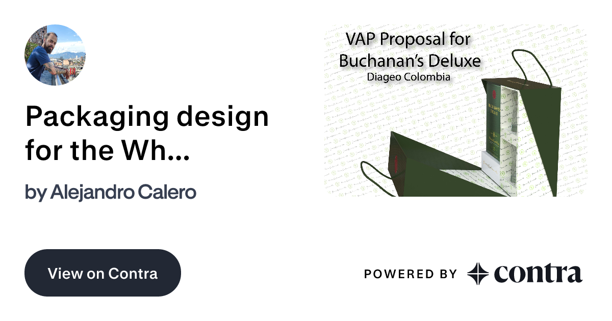 Packaging design for the Whiskey brand Buchanan's by Alejandro Calero