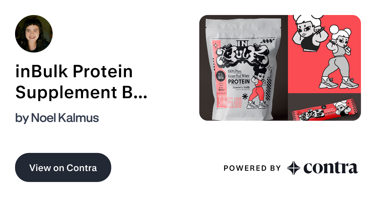 inBulk Protein Supplement Brand Design by Noel Kalmus