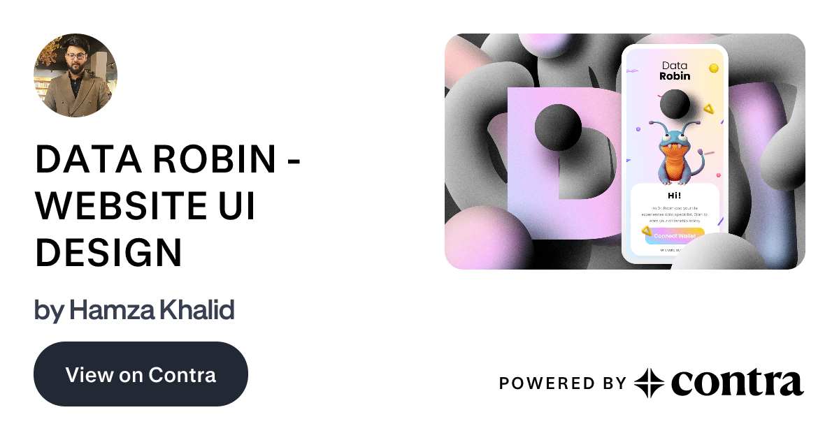 DATA ROBIN - WEBSITE UI DESIGN by Hamza Khalid