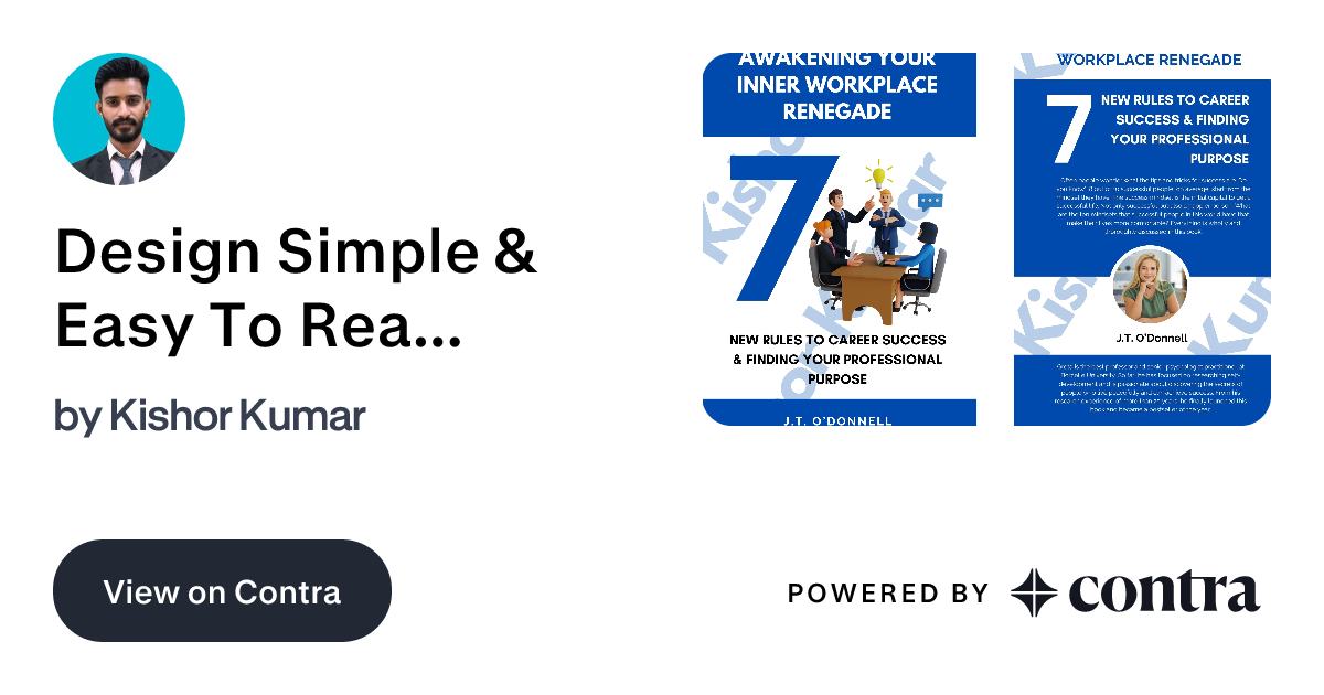 Design Simple & Easy To Read Book Covers by Kishor Kumar