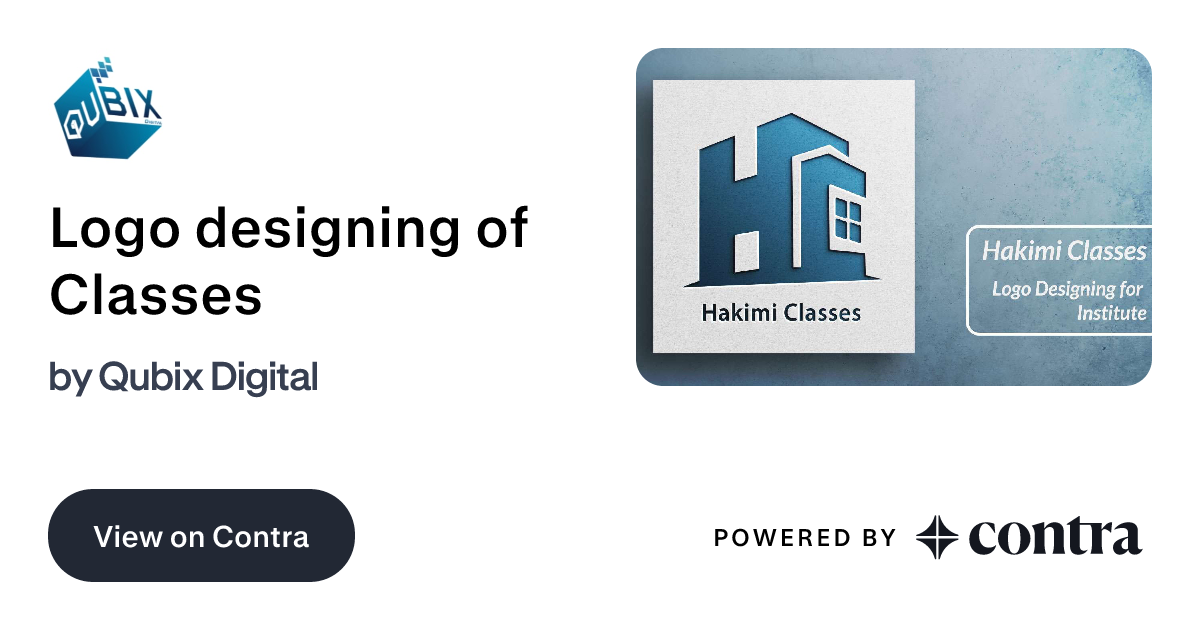 Logo designing of Classes by Qubix Digital