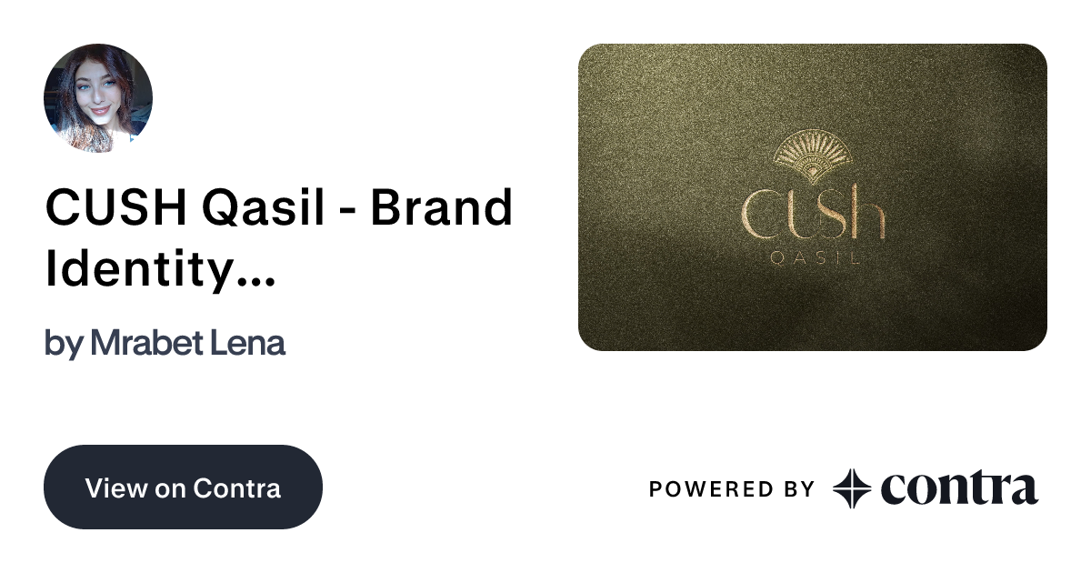 CUSH Qasil - Brand Identity and Logo Design by Mrabet Lena