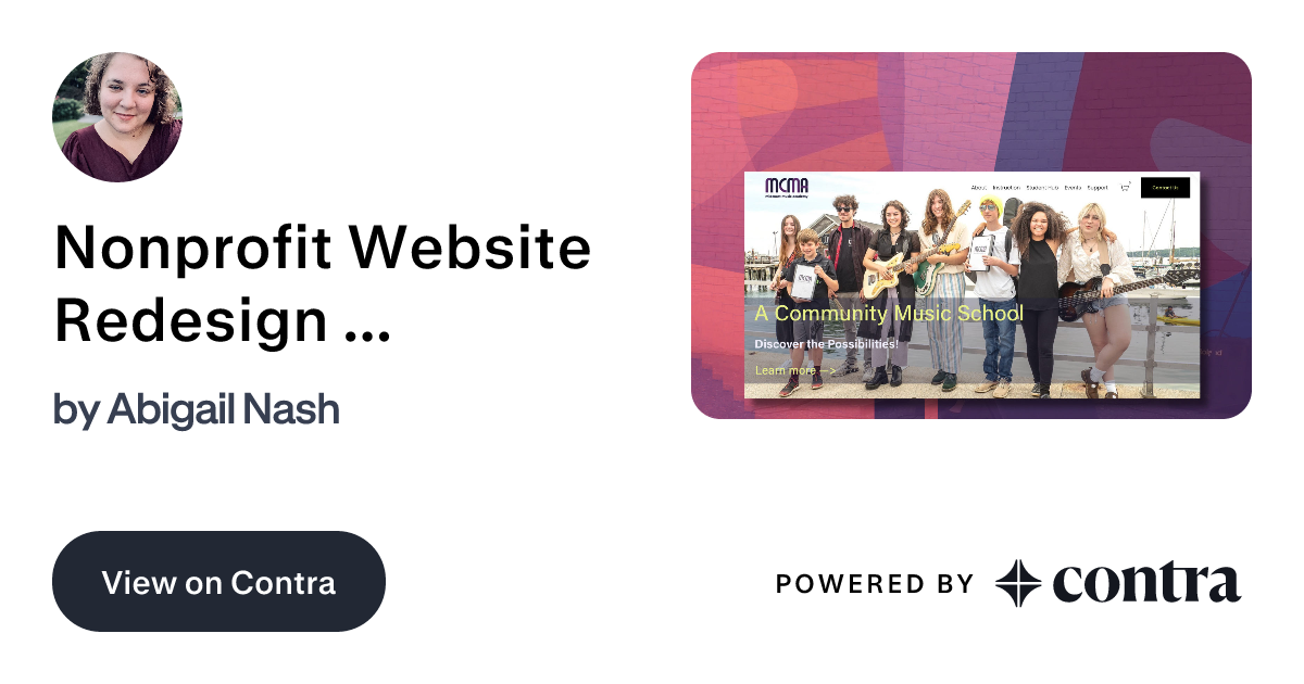 Nonprofit Website Redesign to Improve User Flow & Retention by Abigail Nash