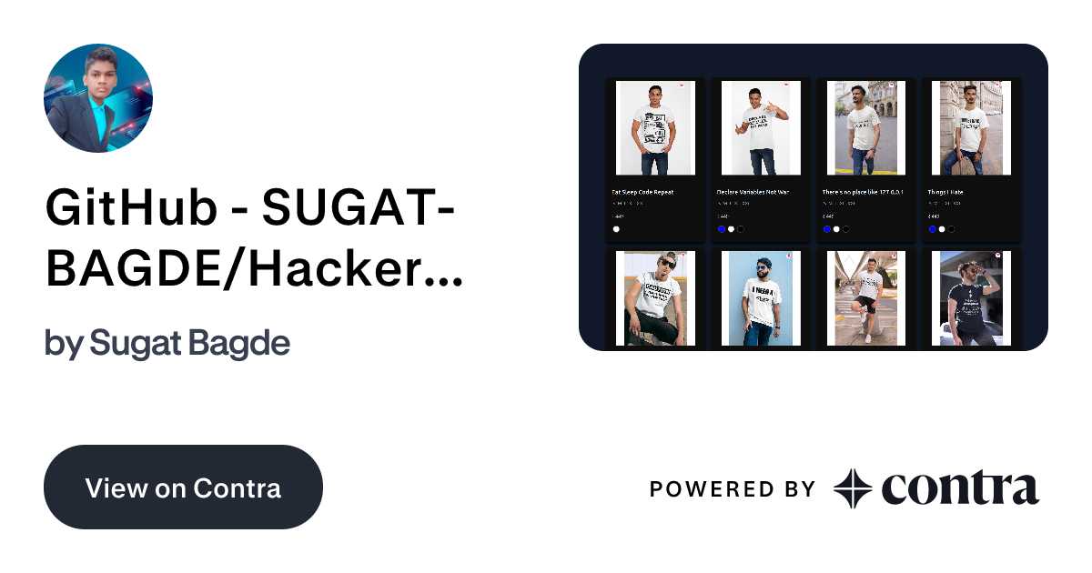 GitHub - SUGAT-BAGDE/HackerWear by Sugat Bagde