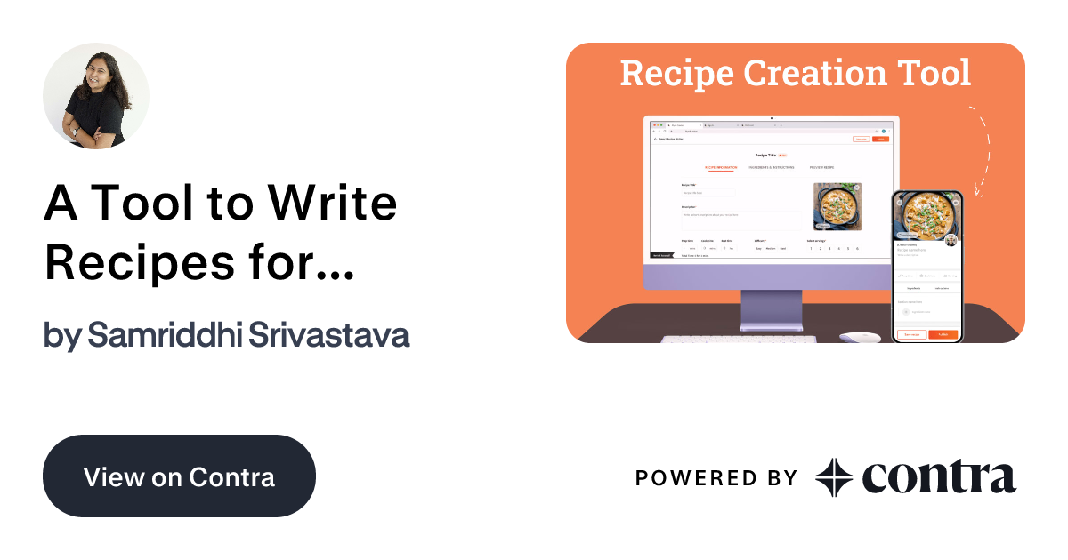 A Tool to Write Recipes for Easy Replication by Machines by Samriddhi ...