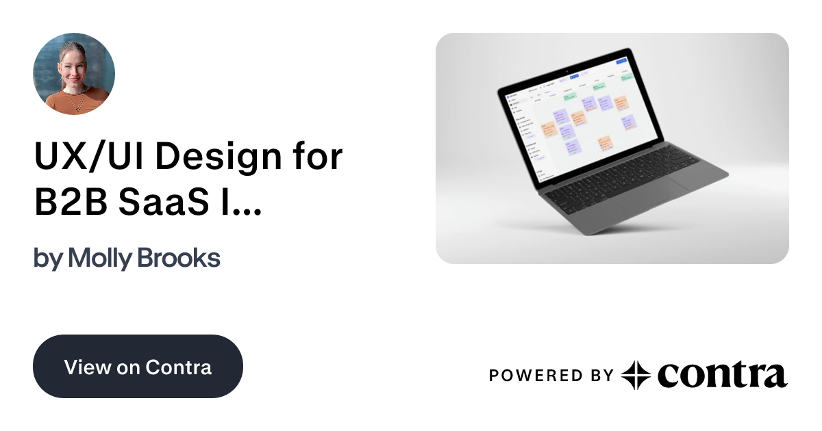UX/UI Design for B2B SaaS Infrastructure Startup by Molly Brooks