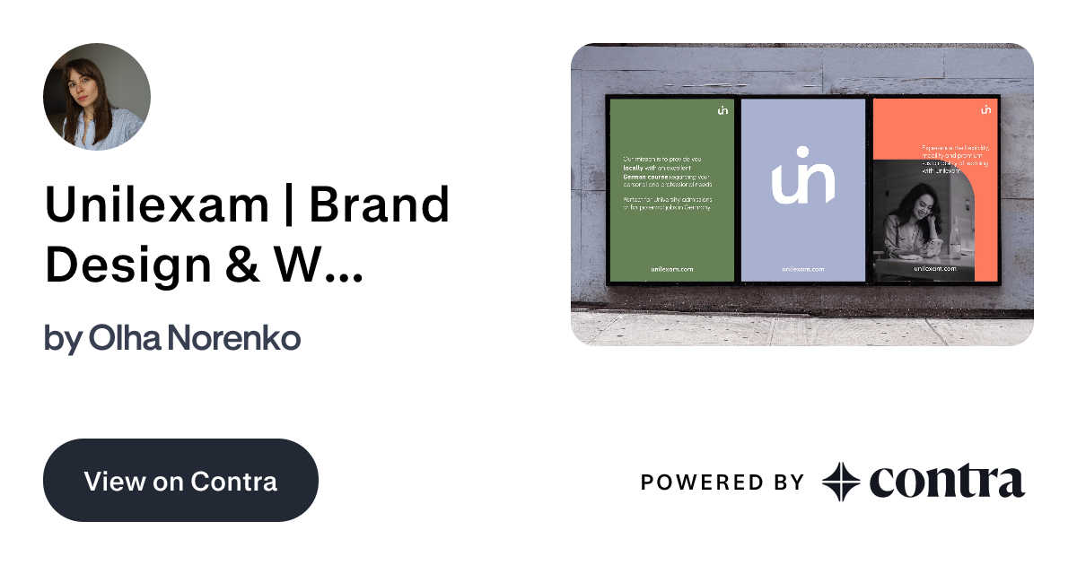 Unilexam | Brand Design & Website Development by Olha Norenko