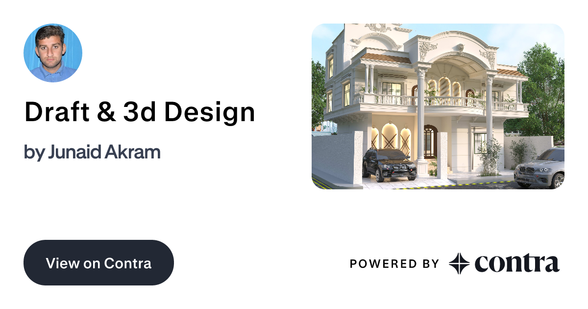 Draft & 3d Design by Junaid Akram