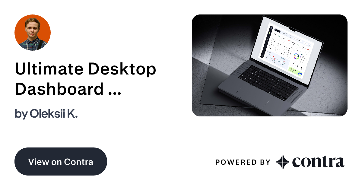 Ultimate Desktop Dashboard for Personal Finance by Oleksii K.