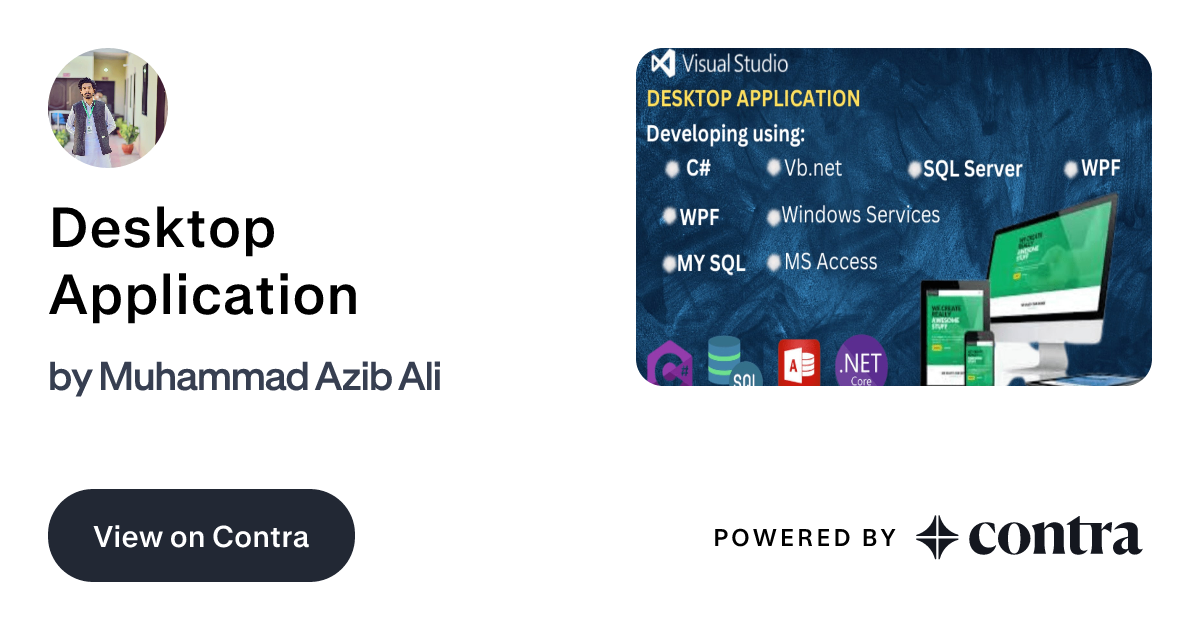 Desktop Application by Muhammad Azib Ali