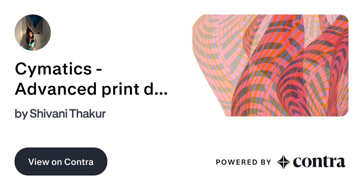 Cymatics - Advanced print design project on Behance by Shivani Thakur
