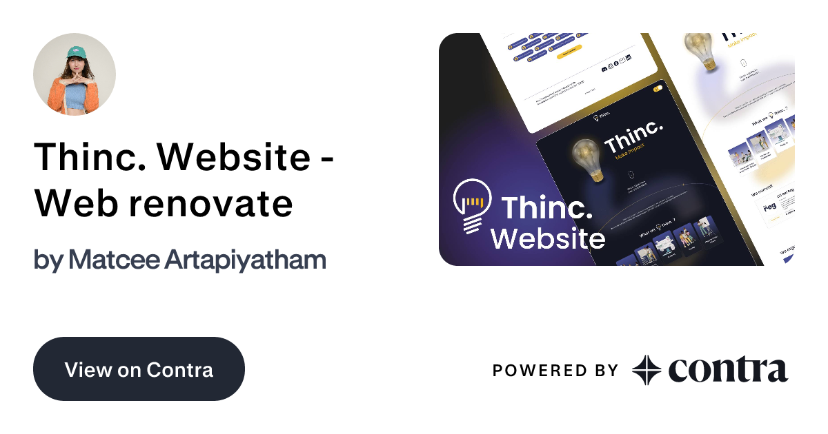 Thinc. Website - Web renovate by Matcee Artapiyatham