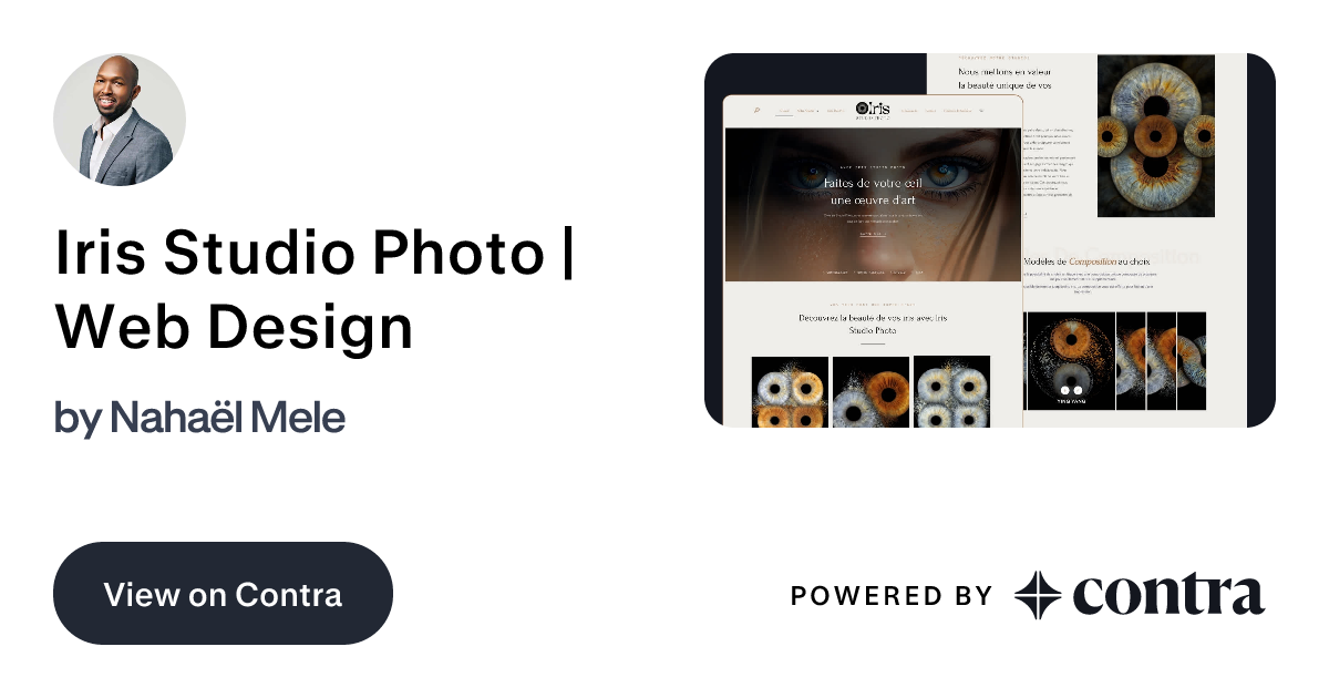 Iris Studio Photo | Web Design by Nahaël Mele