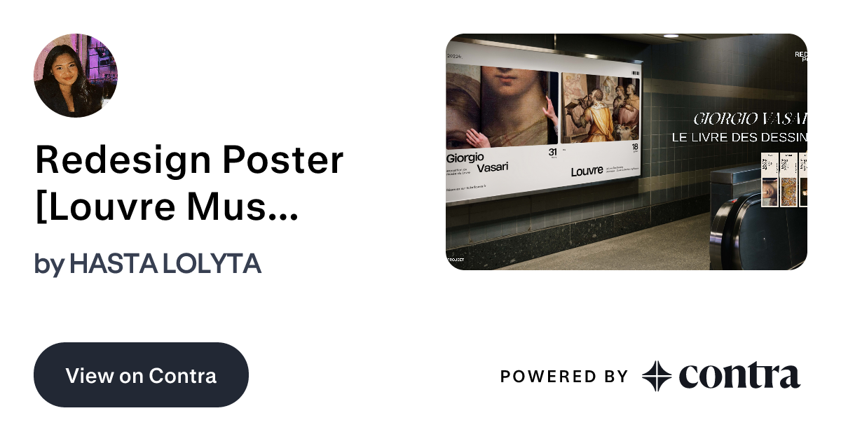 Redesign Poster [Louvre Museum] by HASTA LOLYTA