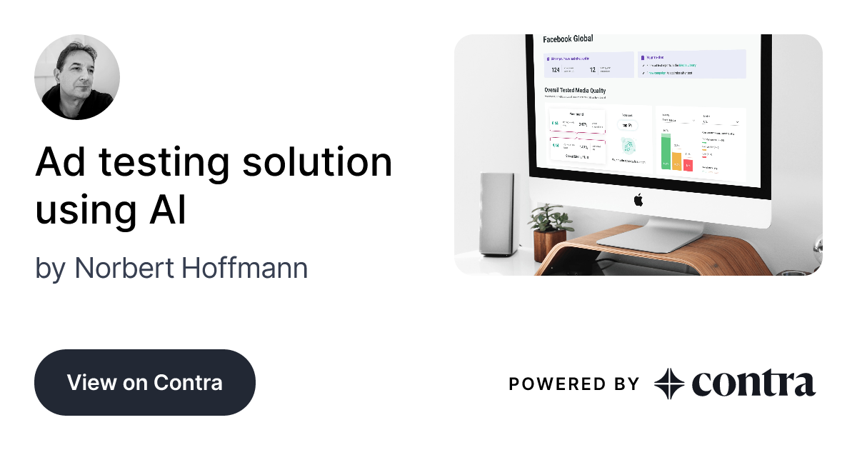 Ad Testing Solution Using Ai By Norbert Hoffmann