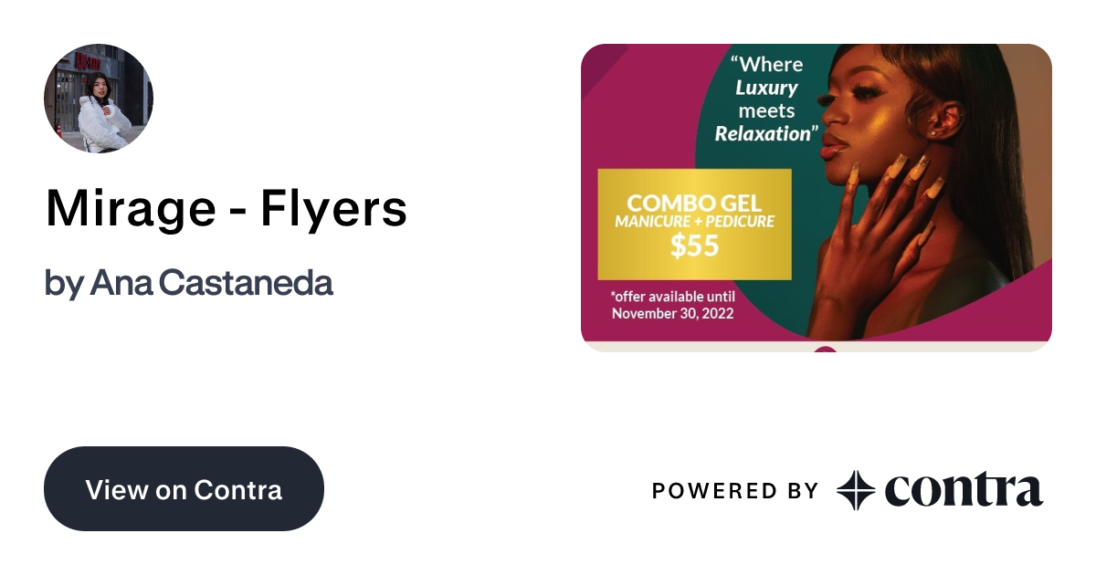 Mirage - Flyers by Ana Castaneda