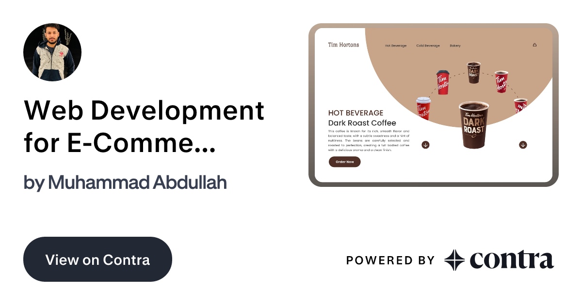 Web Development for E-Commerce Website by Muhammad Abdullah