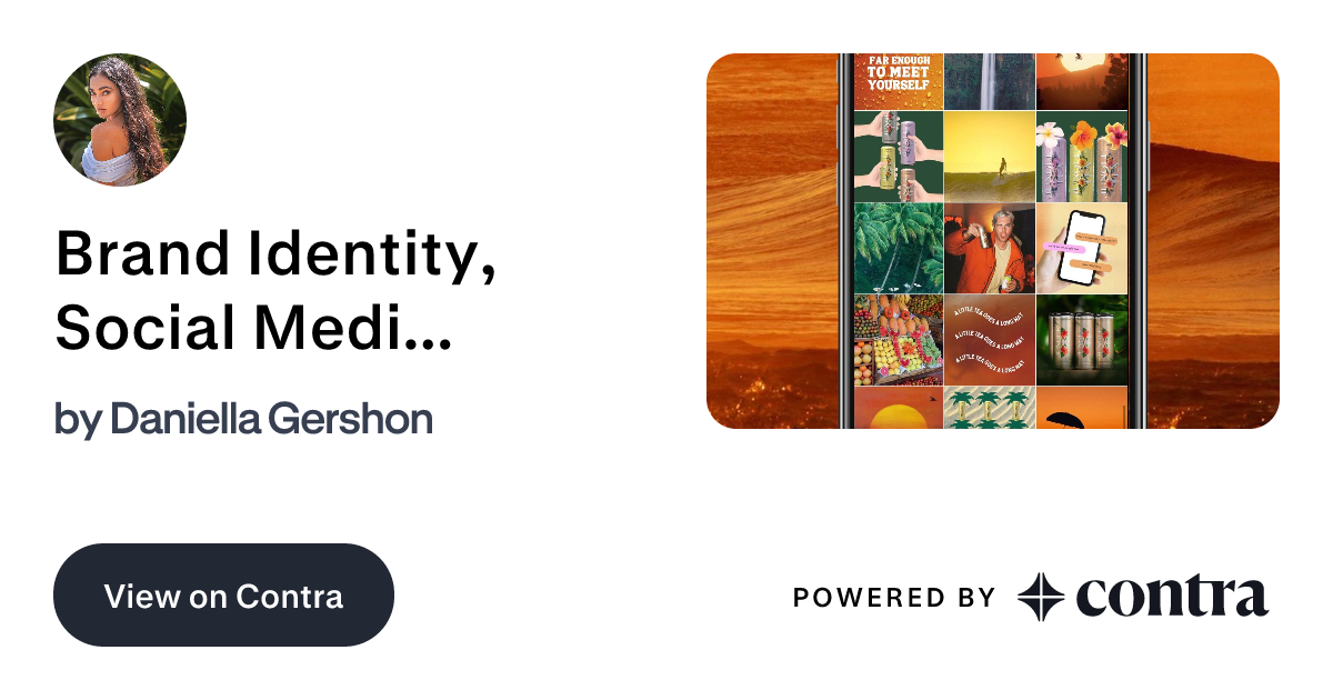 Brand Identity, Social Media, UGC, Graphics: Jungle Tea by Daniella Gershon