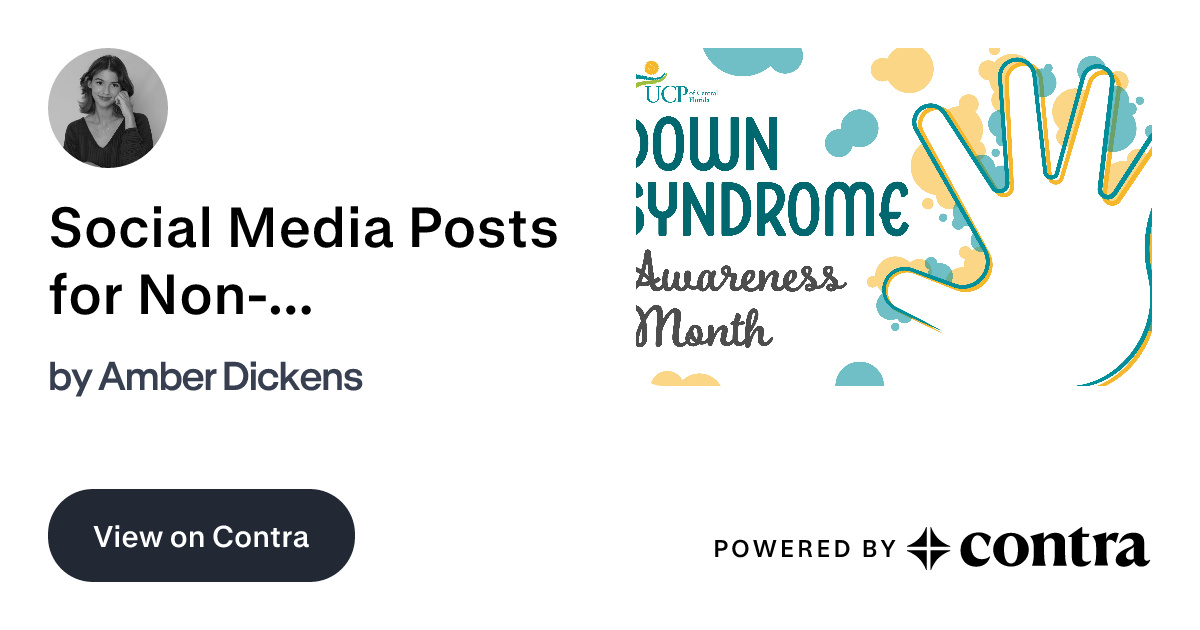 Social Media Posts for Non-Profit by Amber Dickens