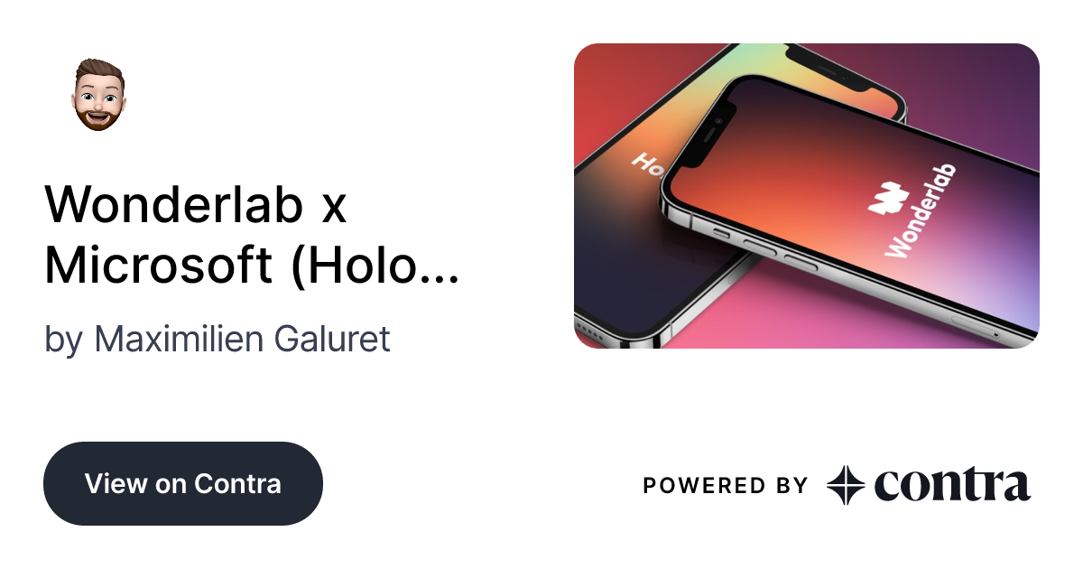 Wonderlab x Microsoft (Holoscene) by Maximilien Galuret
