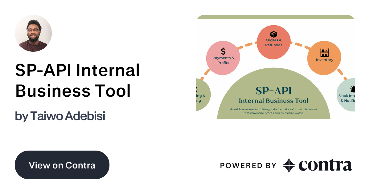 SP-API Internal Business Tool by Taiwo Adebisi