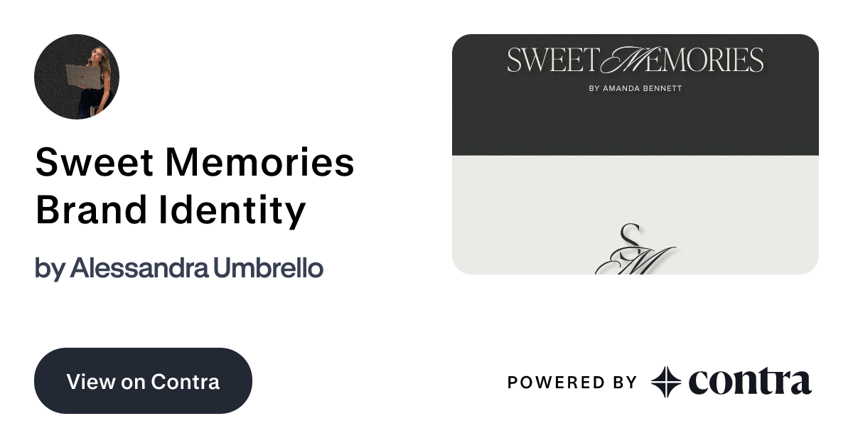 Sweet Memories Brand Identity by Alessandra Umbrello