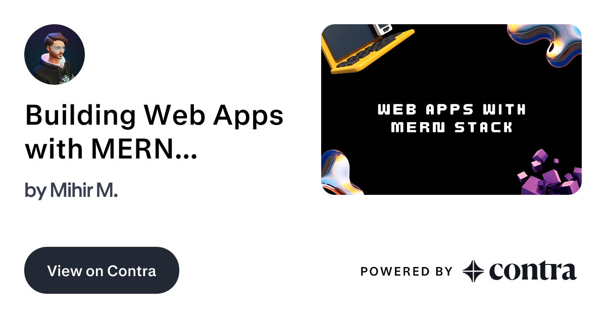 Building Web Apps with MERN Stack by Mihir M.