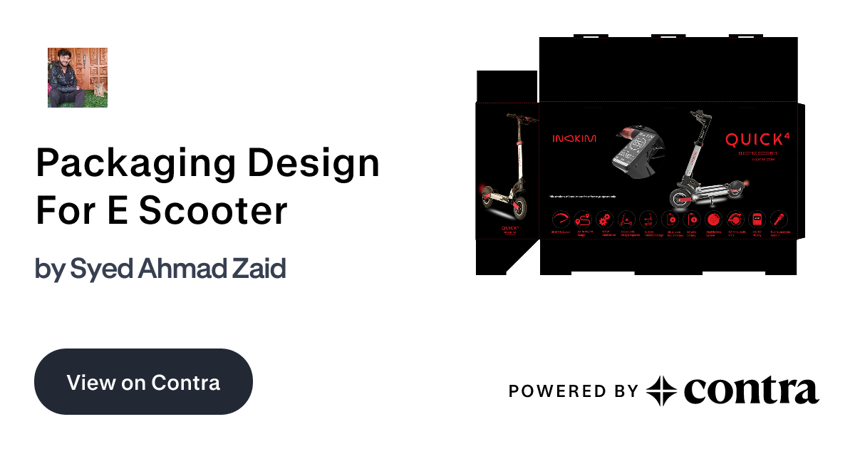 Packaging Design For E Scooter by Syed Ahmad Zaid