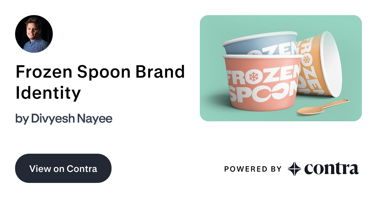Frozen Spoon Brand Identity by Divyesh Nayee