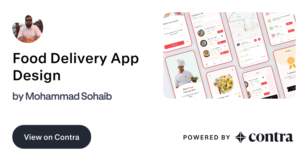 Food Delivery App Design by Mohammad Sohaib