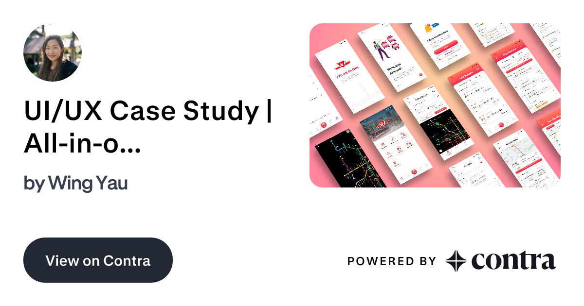 UI/UX Case Study | All-in-one TTC Transit App by Wing Yau