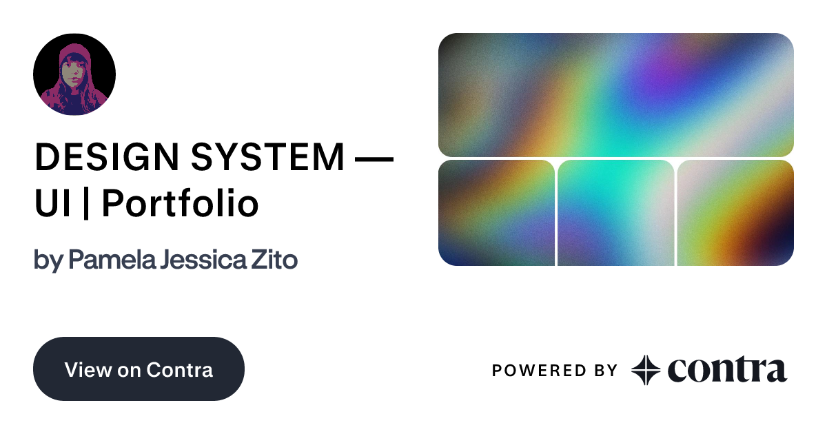 DESIGN SYSTEM — UI | Portfolio by Pamela Jessica Zito